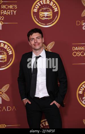 Bryan McMullin arrives at Darren Dzienciol and Richie Akiva’s Oscar Party held at a Bel Air ...