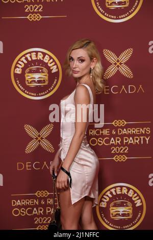Jonah Melody arrives at Darren Dzienciol and Richie Akiva’s Oscar Party ...