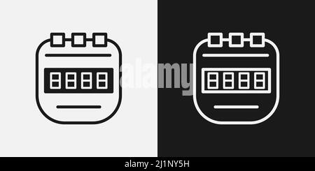 Stopwatch timer basic line icon set vector flat illustration Stock Vector Image & Art - Alamy