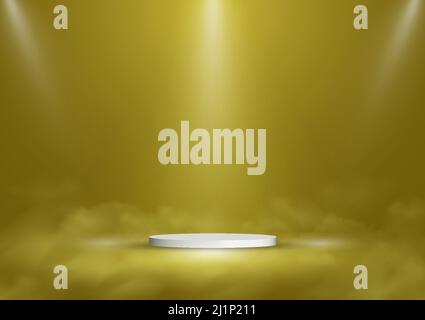 3D frame on stand or abstract minimalistic rectangle composition with ...