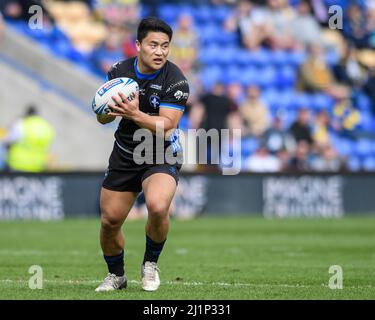 Warrington, UK. 27th Mar, 2022. The Brian Bevan statue outside the ...