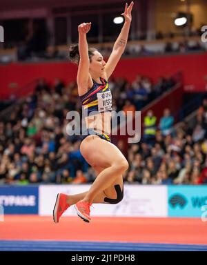 Florentina Costina IUSCO in the long jump at the Doha 2019 World ...