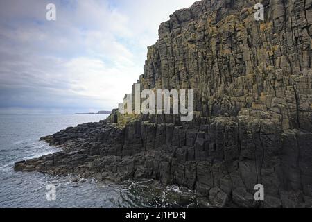 Basalt Columns at Camas Mor Isle of Skye Scotland Stock Photo - Alamy