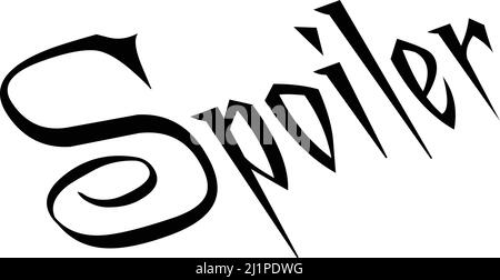 Spoiler text sign illustration on whithe background Stock Vector Image ...