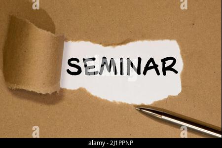 Word writing text Seminar. Business concept for Conference Academic ...