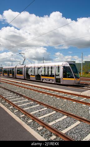 The trams of Luas tram system in Dublin, Ireland Stock Photo - Alamy