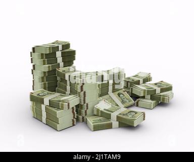 3D Stack of 100000 Iranian rial notes Stock Photo - Alamy