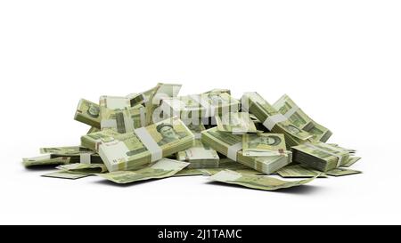 3D Stack of 100000 Iranian rial notes Stock Photo - Alamy