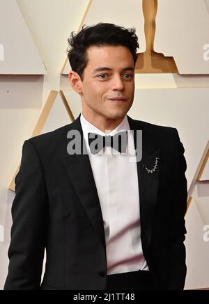 Rami Malek arrives at the Oscars on Sunday, Feb. 9, 2020, at the Dolby ...