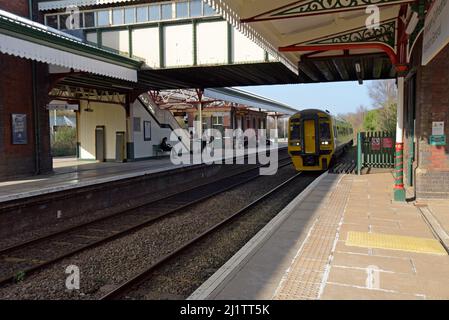 Wrexham General railway station in Wales Stock Photo - Alamy