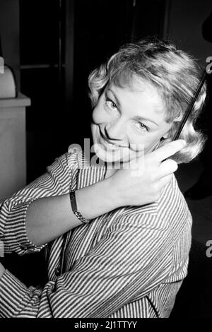 French actress Dany Robin in the movie Frou-Frou, France 1955 Stock ...