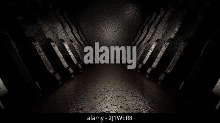 Space Futuristic Parking Showroom Garage Spotlight Red Brown Banner ...