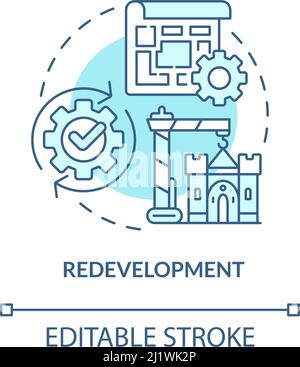 Redevelopment concept icon Stock Vector Image & Art - Alamy