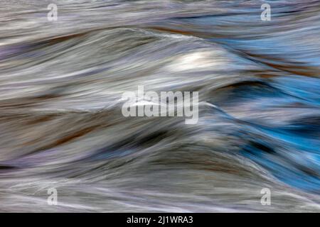 Stream Current on the Brodhead Creek in Pennsylvania’s Pocono Mountains ...