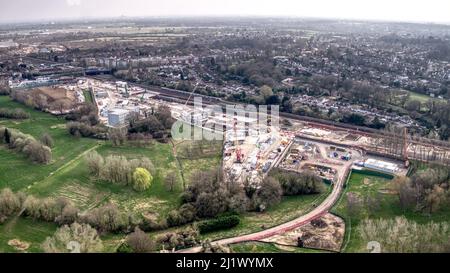 HS2 Construction Site at West Ruislip Aerial Photography Stock Photo ...