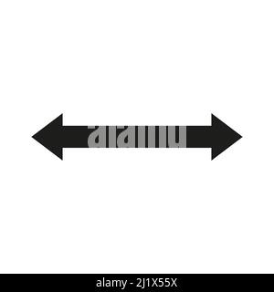 Arrow to right icon white isolated on blue background vector ...