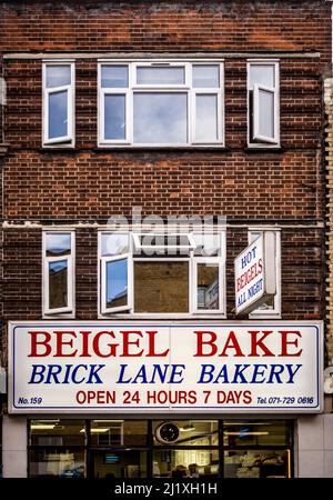 Brick Lane Beigel Bake, open 24 hours per day 7 days per week, London ...