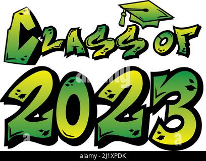 Class of 2023 Yellow Graffiti Logo Stock Photo - Alamy
