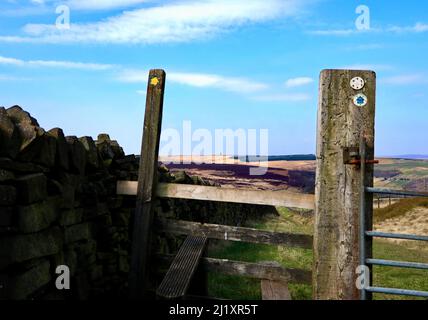 metal bridleway stile Stock Photo - Alamy