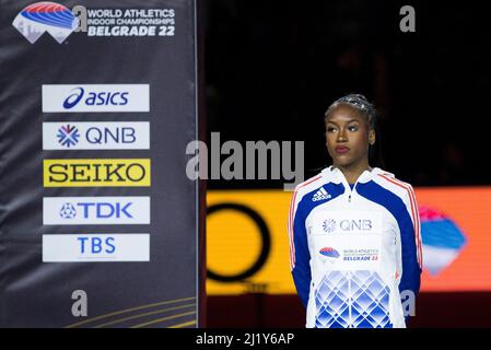 Cyrena Samba-Mayela of France during the Athletics, Women’s Semi-final ...