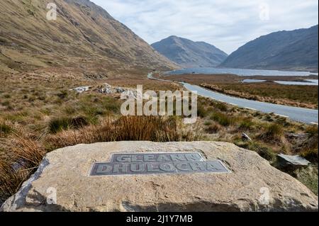 An Irish famine memorial in Doolough Valley, Ireland Stock Photo - Alamy