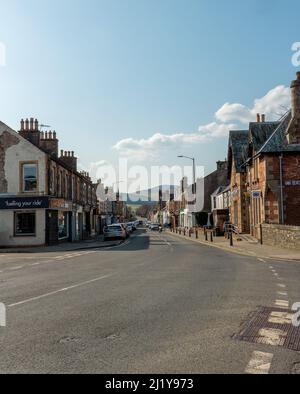 Innerleithen high street Stock Photo - Alamy