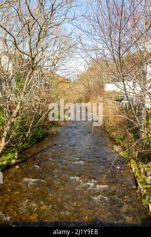Innerleithen Water River leading to and from the River Tweed, Scottish ...