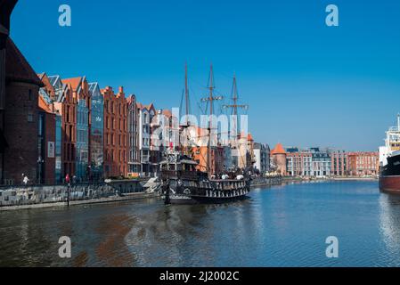 September 8, 2020, Gdansk Poland. View of the wheel overlooked on the ...