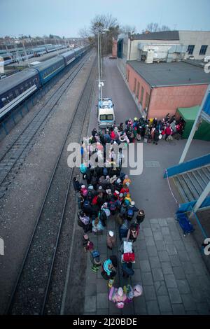 17.03.2022, Poland, Lubelskie, Chelm - Ukraine war: Ukrainian refugees ...