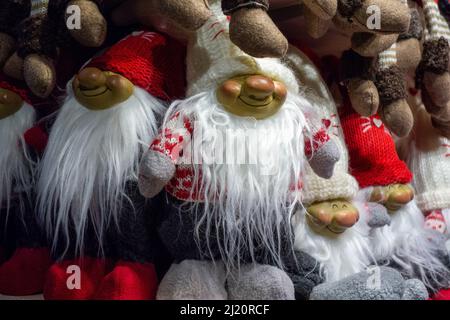 Gnomes for sale at one of the many Christmas Markets held each December ...