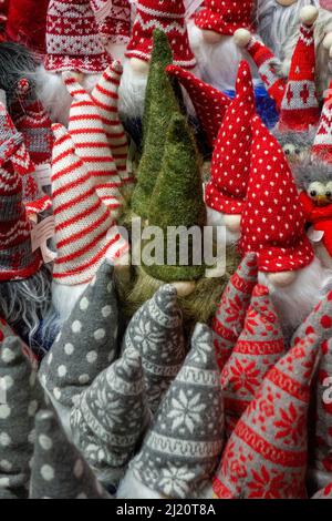 Gnomes for sale at one of the many Christmas Markets held each December ...