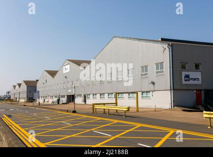 PD Ports shipping freight warehouse, Port of Felixstowe, Suffolk ...