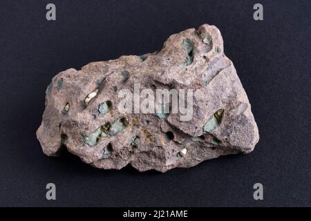 Amygdaloidal Basalt. Igneous rock sample Stock Photo - Alamy