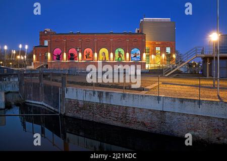 Exterior of the Rock n Pop Museum in Gronau, Germany. The museum tells ...