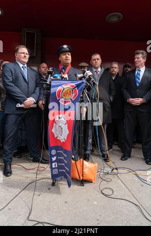 James McCarthy, President of the FDNY-Uniformed Fire Officers ...