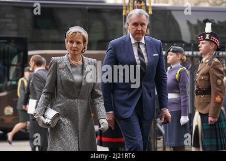 Prince Radu of Romania and Margareta of Romania arriving at Westminster ...
