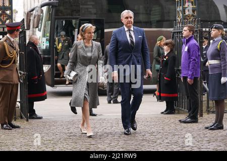 Prince Radu of Romania and Margareta of Romania arriving at Westminster ...