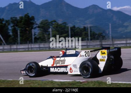 Johnny Alberto Cecotto (VEN) Toleman TG183B Hart Stock Photo - Alamy