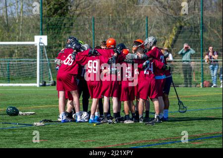 The men's lacrosse game. CCCU vs Kent. The University of Kent ...