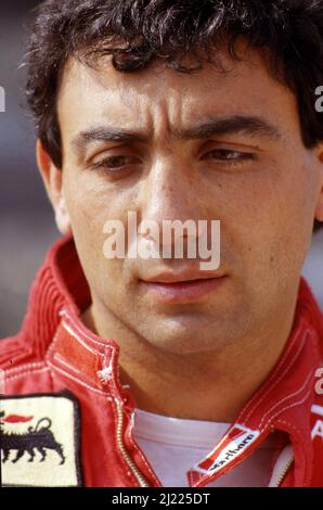Michele Alboreto (ITA) Ferrari 2nd position Stock Photo - Alamy