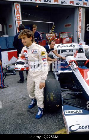 Pierluigi Martini (ITA) Toleman Stock Photo - Alamy