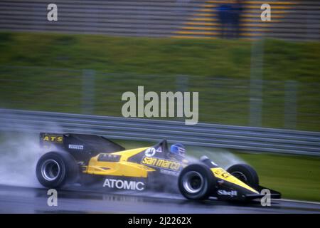 Gerhard Berger (AUT) ATS D7 Bmw Stock Photo - Alamy