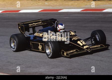 Nigel Mansell (GBR) Lotus 95T Renault Stock Photo - Alamy