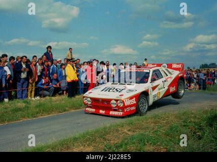 Carlo Capone (ITA) Sergio Cresto (USA) Lancia Rally 037 GrB Tre ...