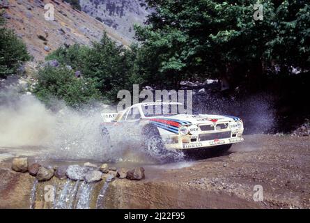 Attilio Bettega (ITA) Sergio Cresto (USA) Lancia Rally 037 GrB Tre ...