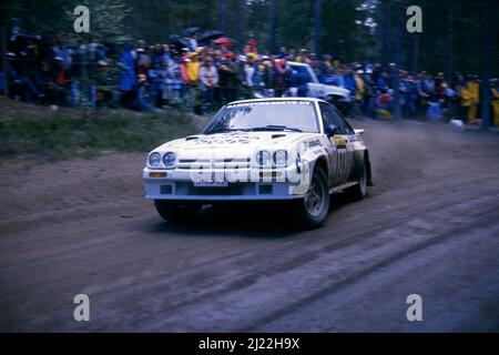 Kalevi Aho (FIN) Timo Hakala (FIN) Opel Manta 400 GrB Empty Pocket Racing Team Stock Photo - Alamy
