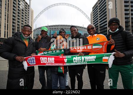 Fans of Cote d'Ivoire show their support during the FIFA World Cup 2026 ...
