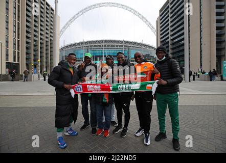 Fans of Cote d'Ivoire show their support during the FIFA World Cup 2026 ...