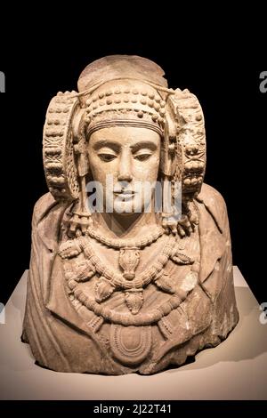 La dama de Elche - statue in Elche Park Benidorm, Alicante - Spain ...