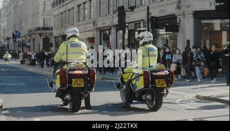 Metropolitan Police motorcycle police, Two met police motorcycle police ...